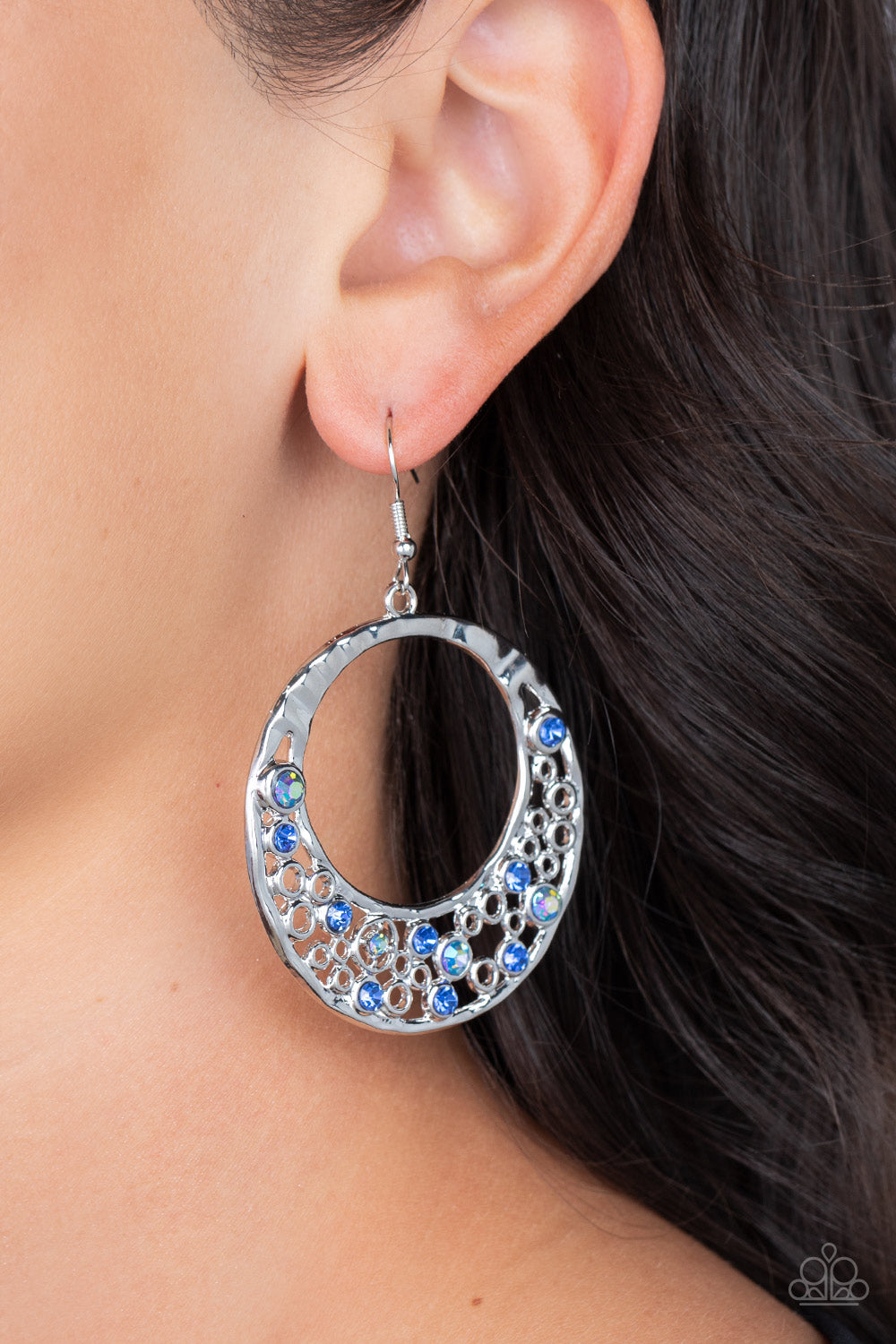 Paparazzi Enchanted Effervescence Blue Earrings LisaAbercrombie